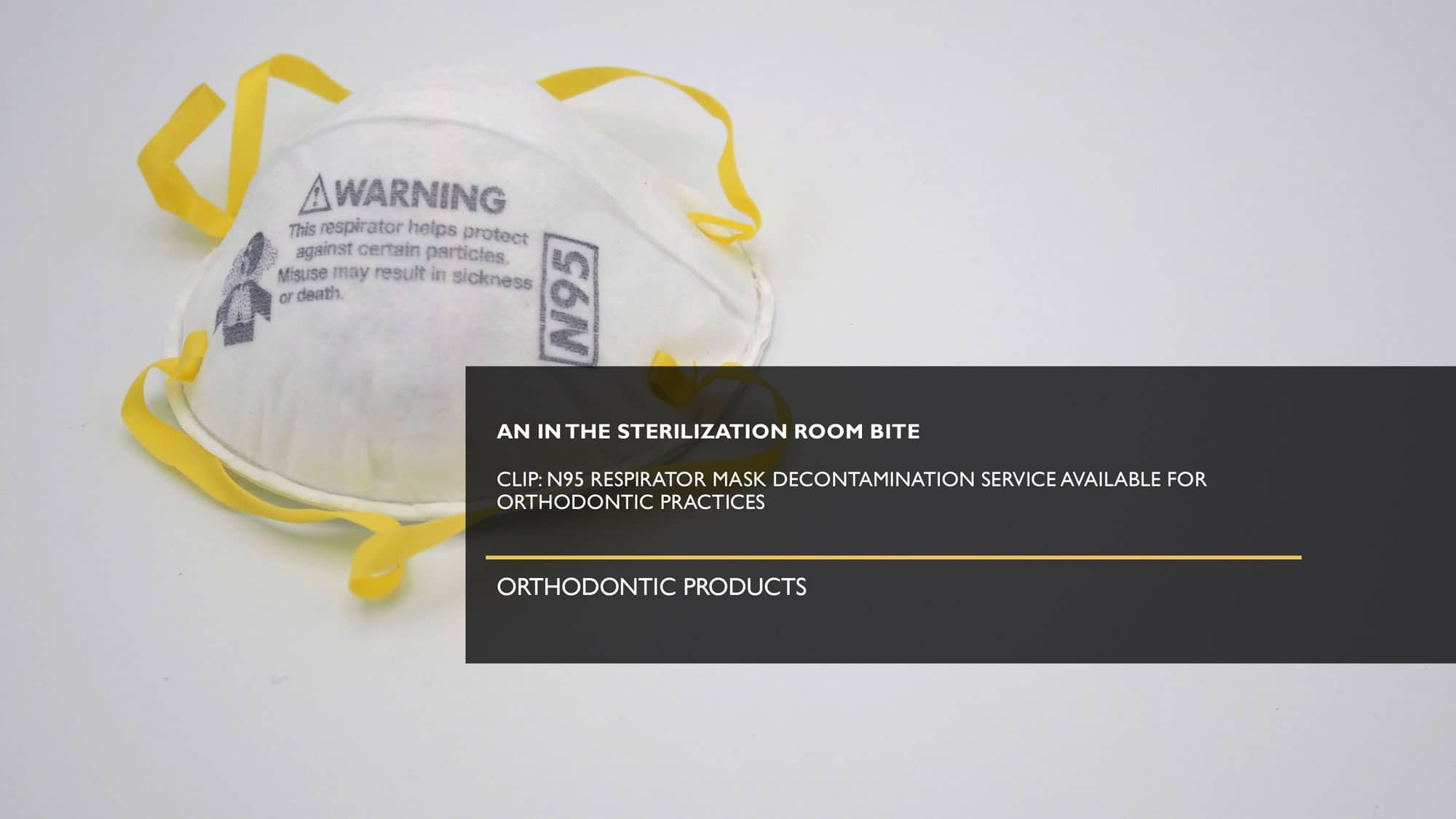 N95 Respirator Mask Decontamination Service Available for Orthodontic ...